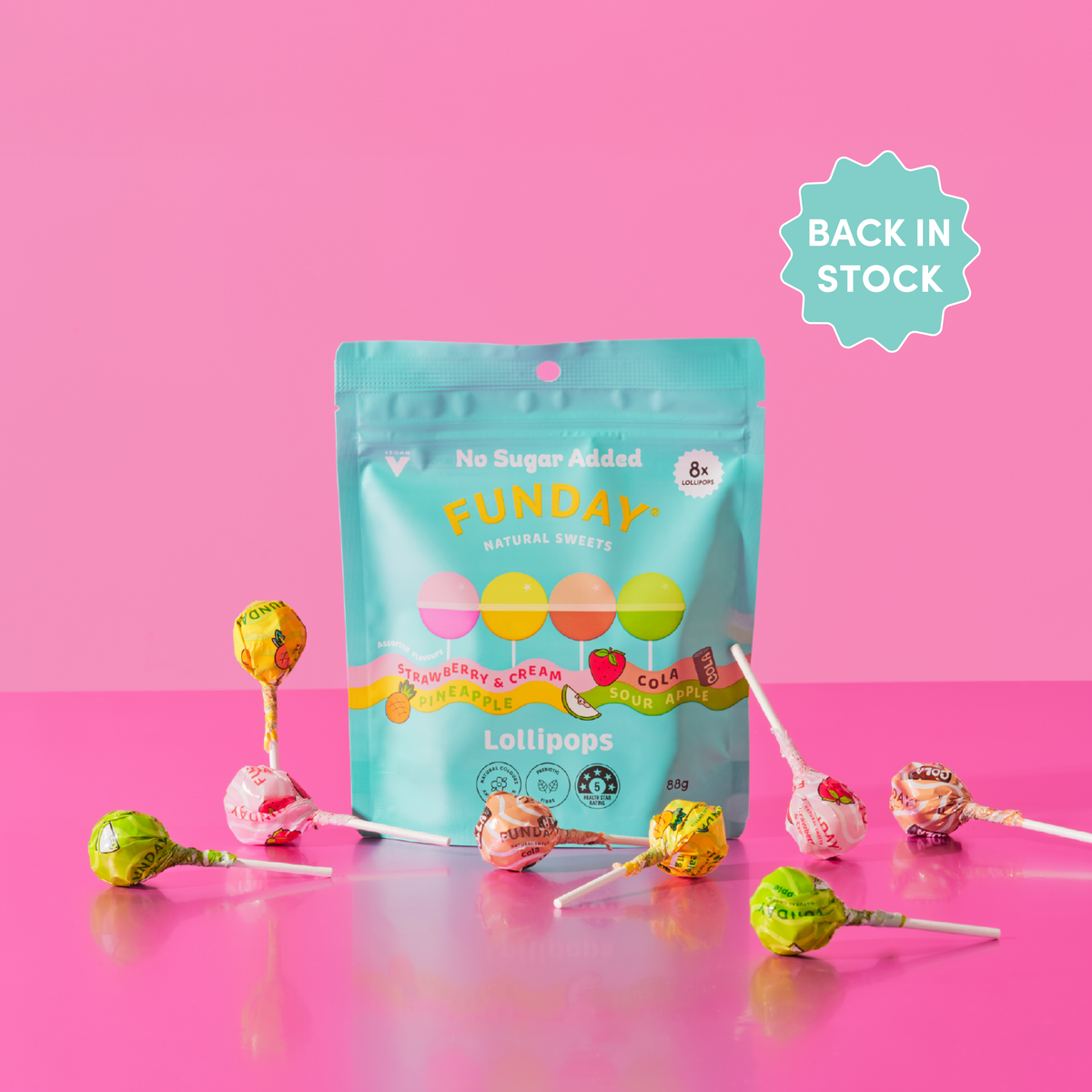 Vegan Lollies – FUNDAY Natural Sweets