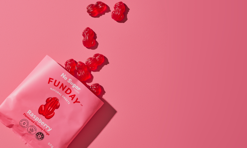 Raspberry Gummy Frogs – No Sugar Added – FUNDAY Sweets – FUNDAY Natural ...